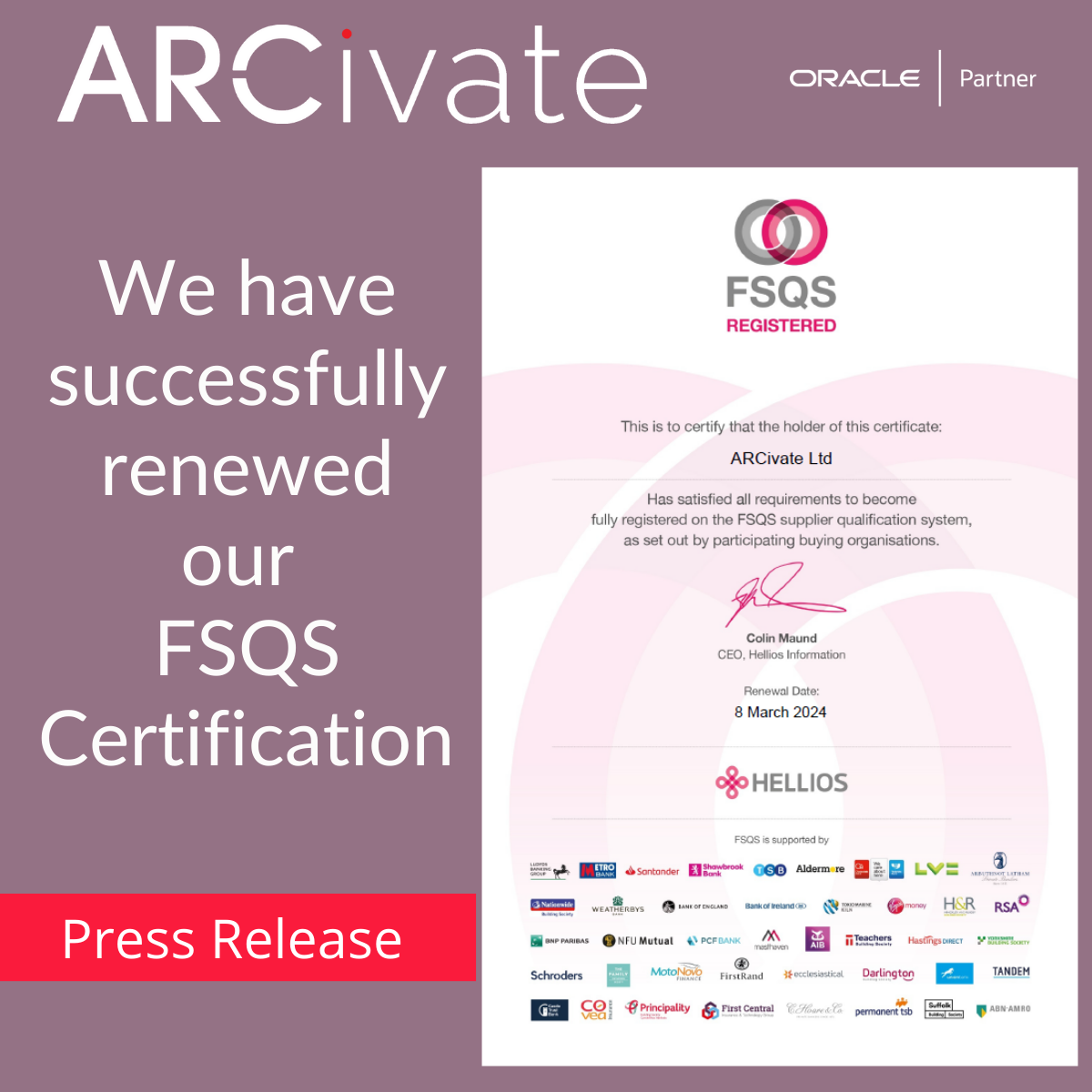 FSQS Accreditation and Compliance